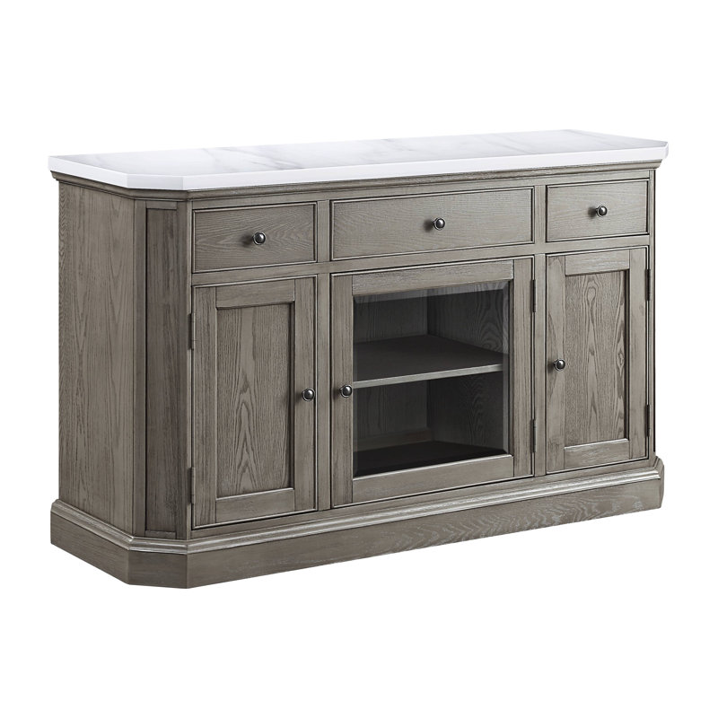 Red Barrel Studio® Lucais 2 - Door Server in White and Weathered Oak ...