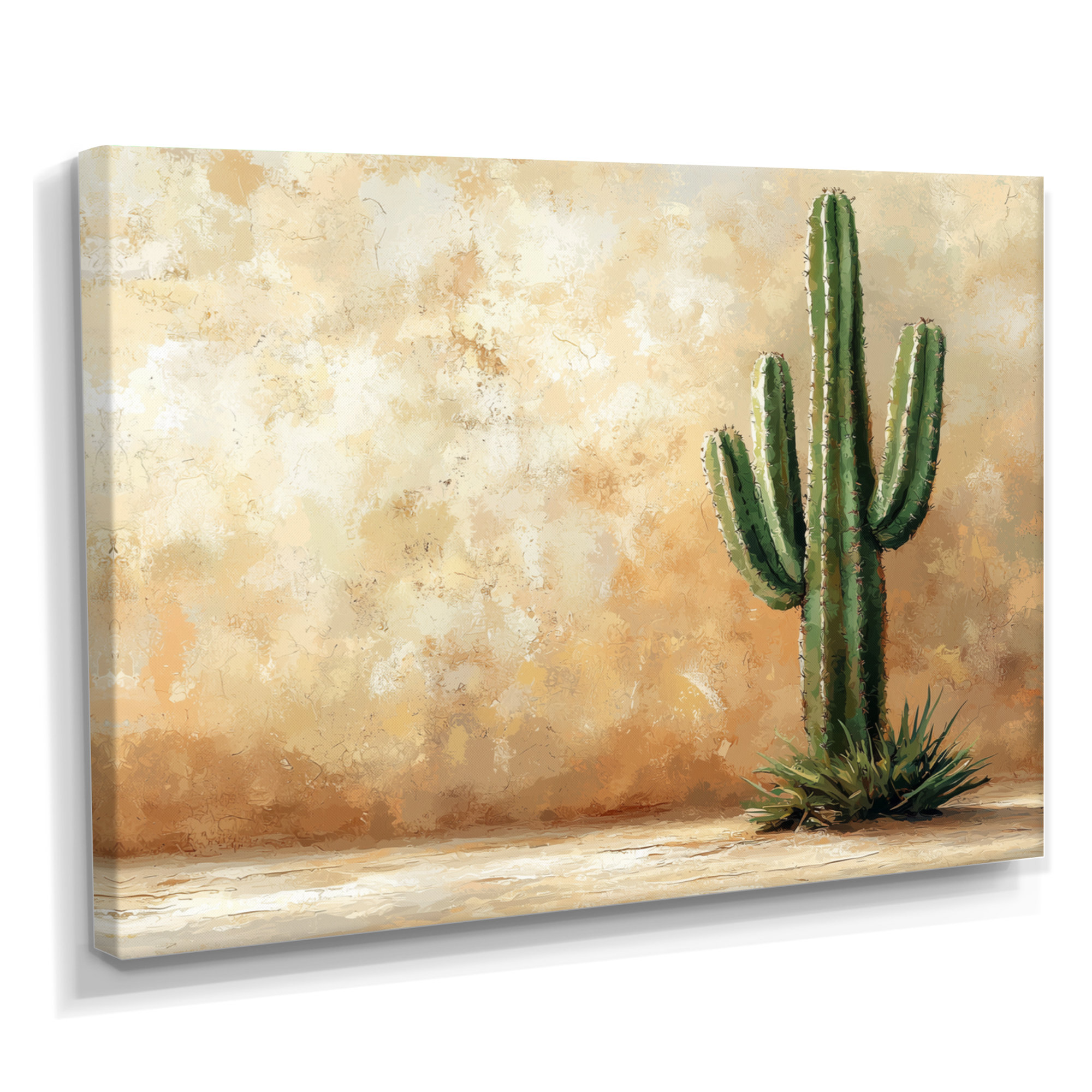 Union Rustic Cactus In The Desert VI - cactus Wall Art | Wayfair