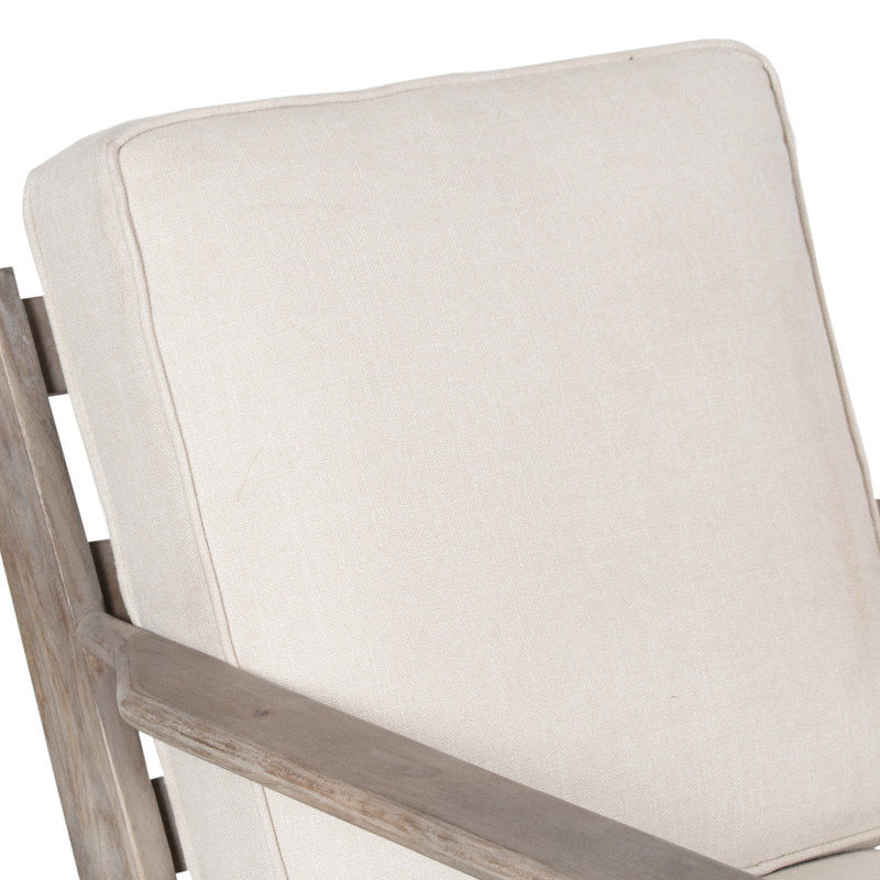 The Urban Port Amber Accent Chair, Handcrafted Washed Ash Gray Mango ...