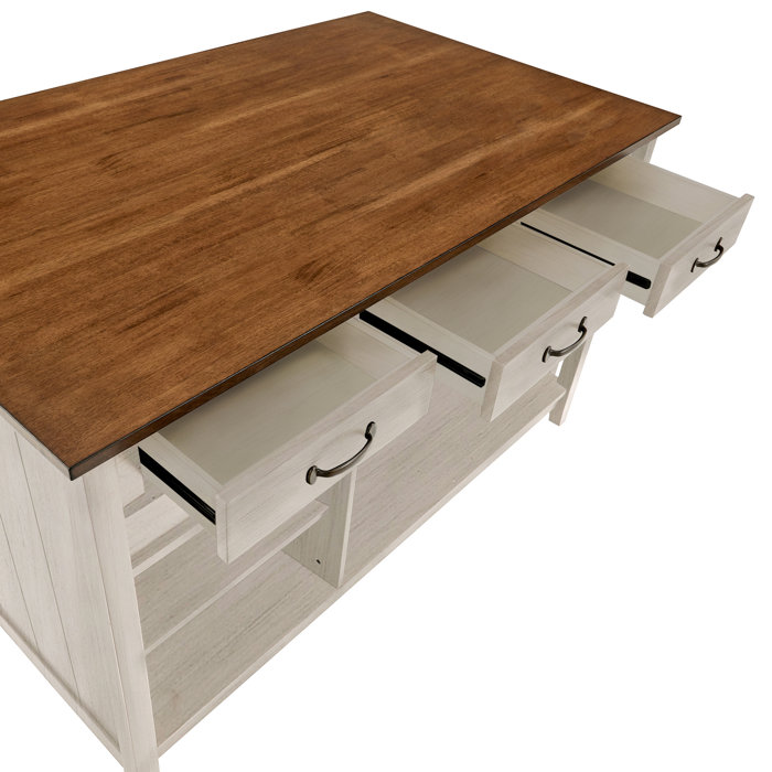 Kingstown Home Spadina Wood Kitchen Island & Reviews | Wayfair