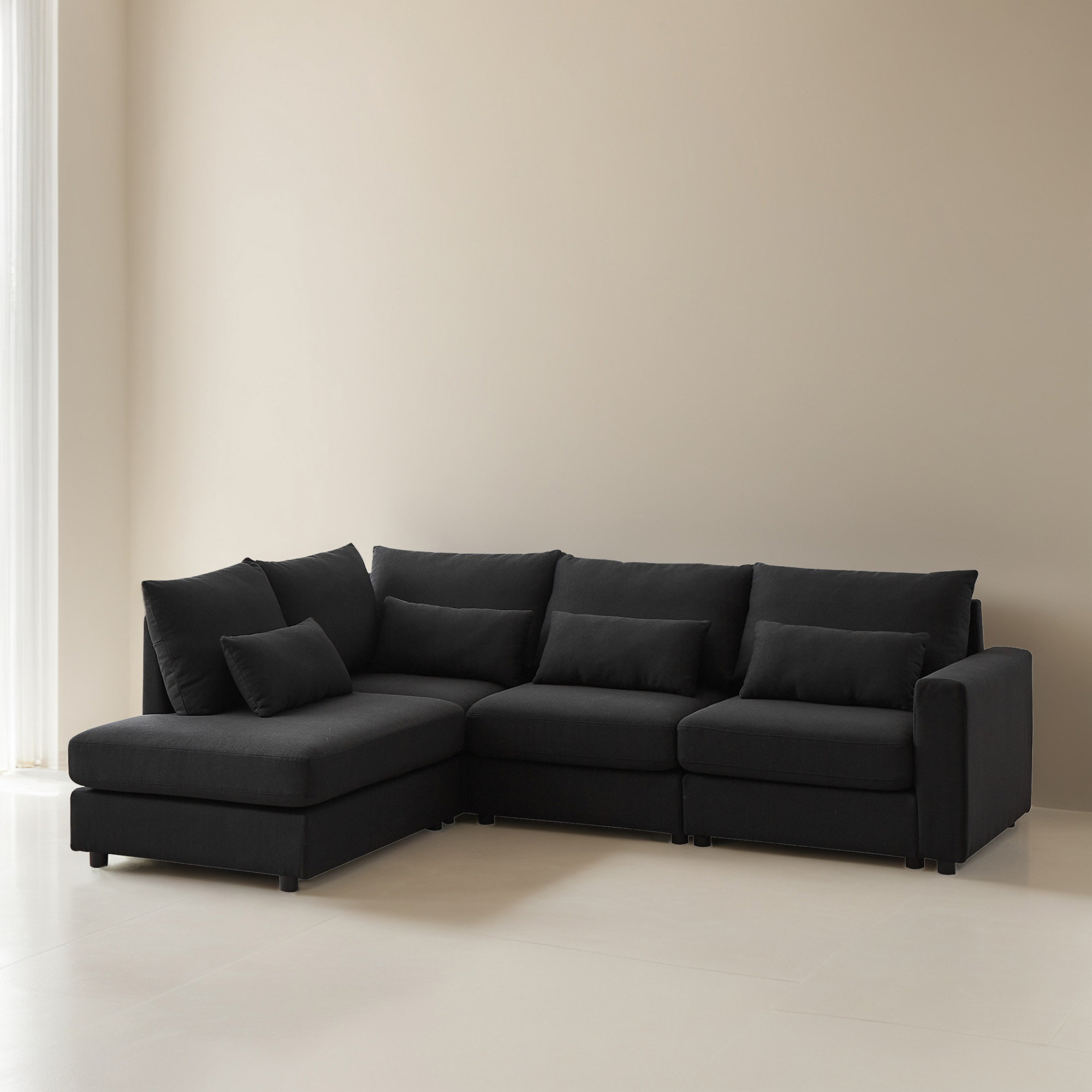 Latitude Run® 100.22" Wide Left Hand Facing Sectional Sofa Couch with ...