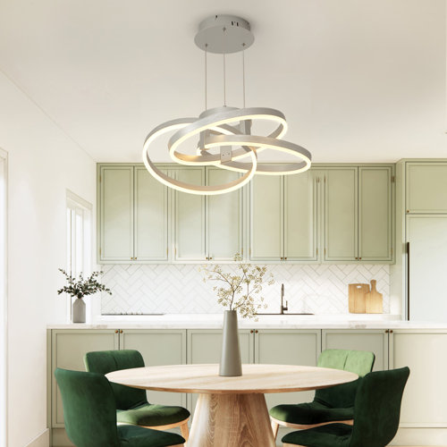 Mercer41 Beacan Dimmable LED Geometric Chandelier | Wayfair