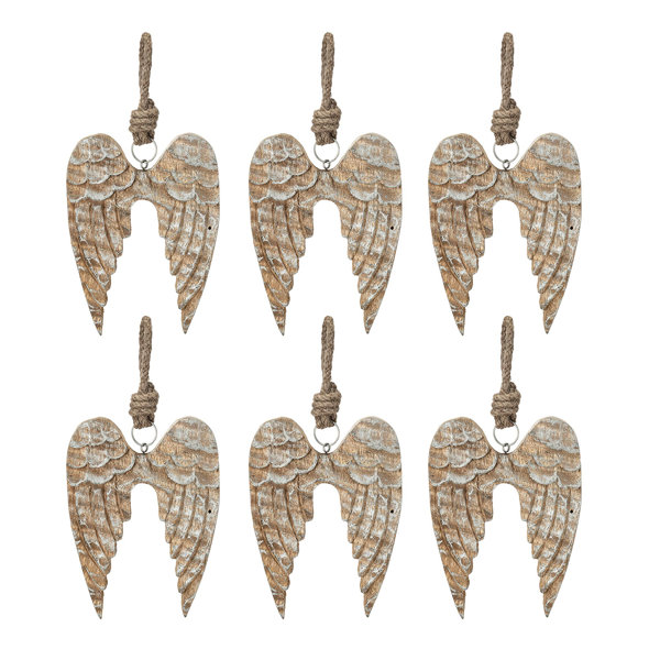 The Holiday Aisle® Mango Wood Holiday Shaped Ornament | Wayfair