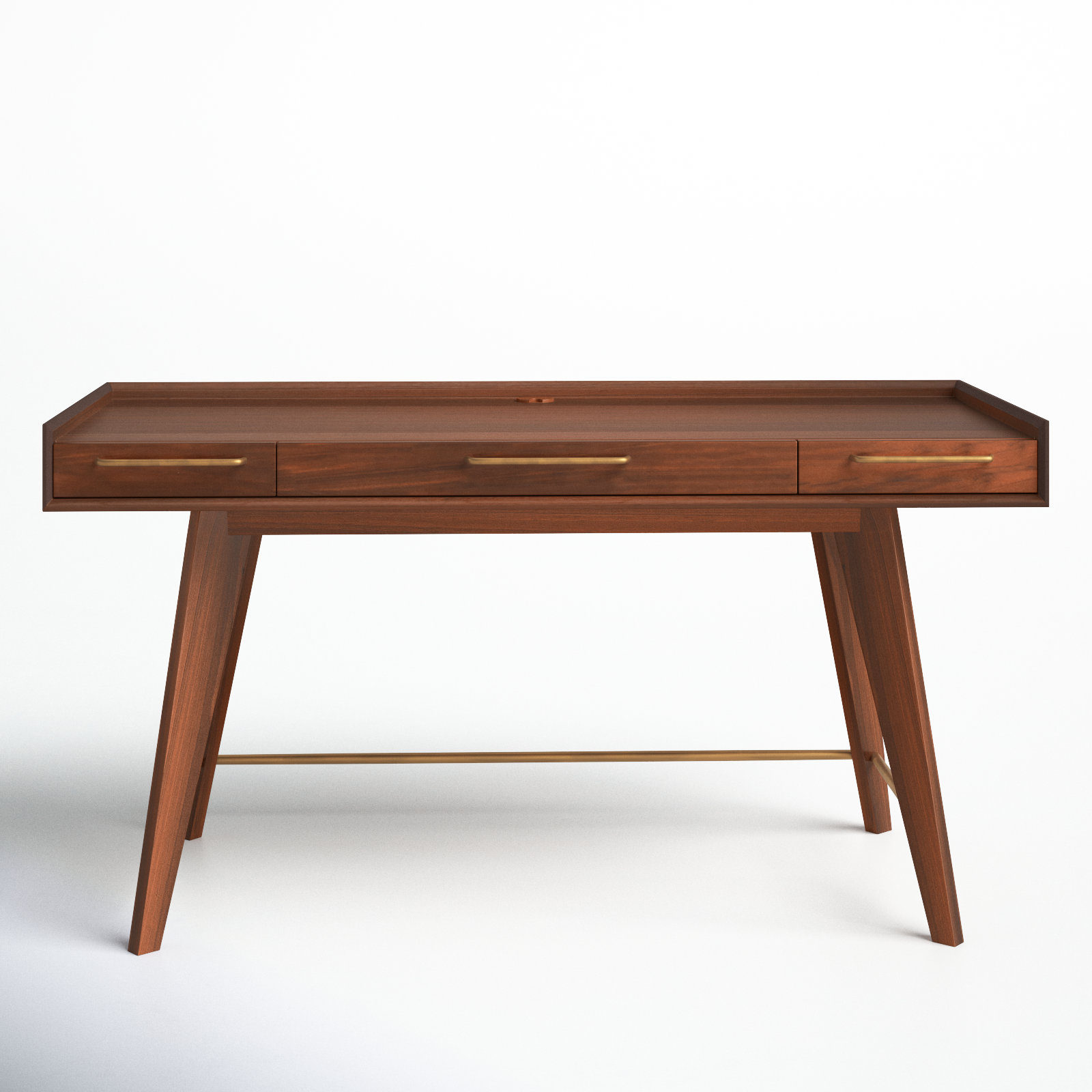 AllModern Walter Solid Wood Writing Desk & Reviews | Wayfair