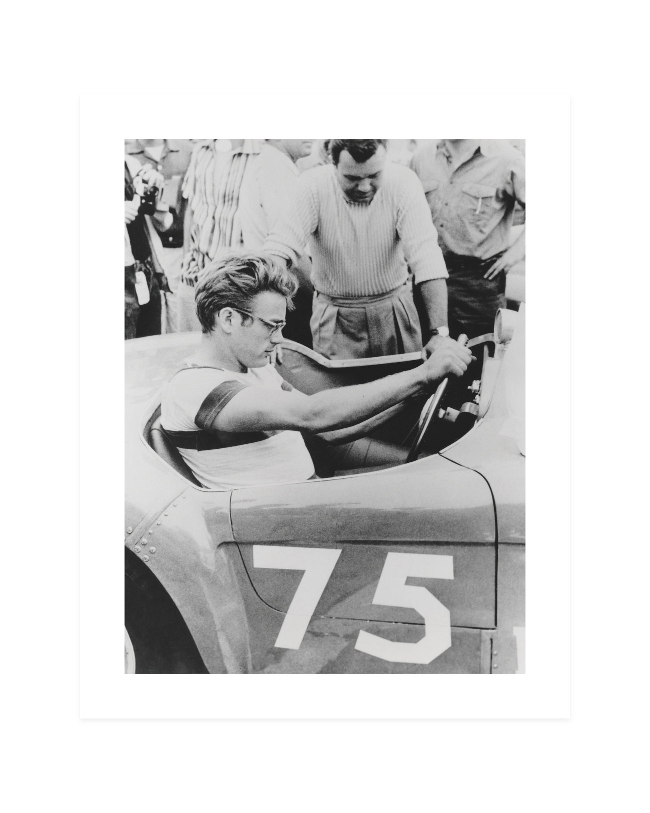 Globe Photos Entertainment & Media James Dean Behind the Wheel in his ...
