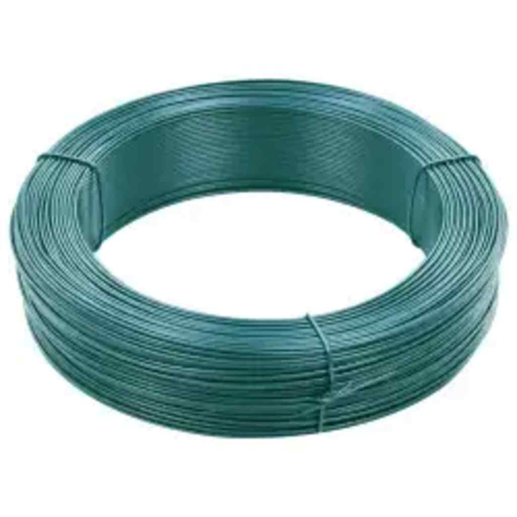 vidaXL Fence Binding Wire 820.2 ' 1,4/0.08 " Steel Blackish Green | Wayfair