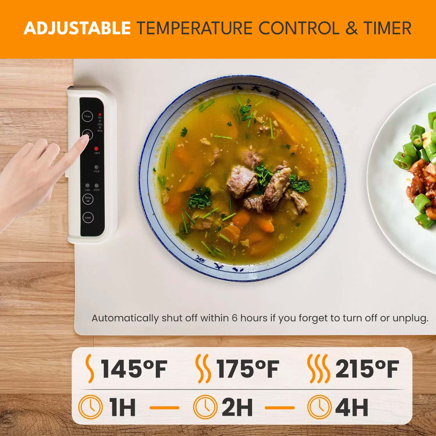 ART TO WALK ON, INC. Creamy White Silicone Electric Roll-up Food ...