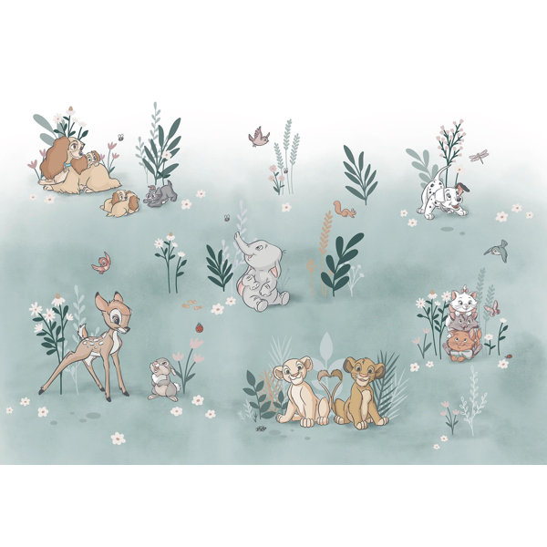 Komar Disney Before the Bloom Bambi Lady Dalmatians non-woven 9.18cm x ...
