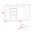 Latitude Run® Light Oak 6-Shelf Writing Desk With Built-In Bookcase ...