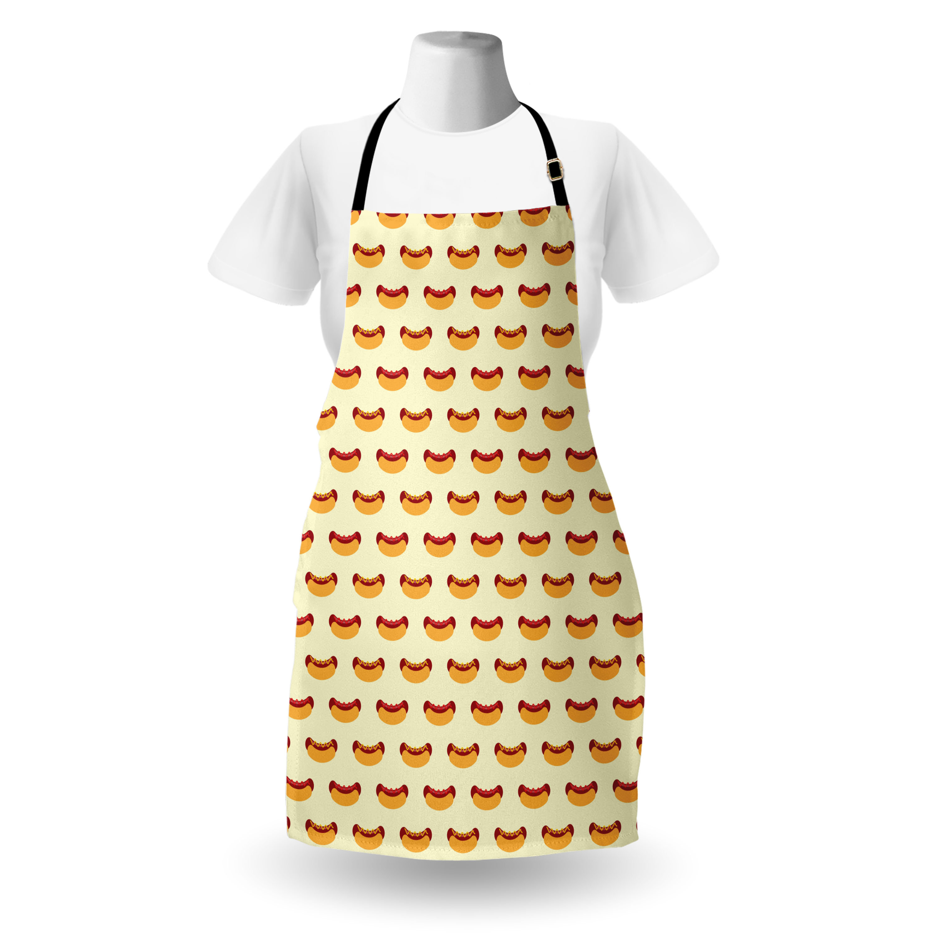 East Urban Home Hot Dog Apron, Cooking Gardening, Adult Size, Cream ...
