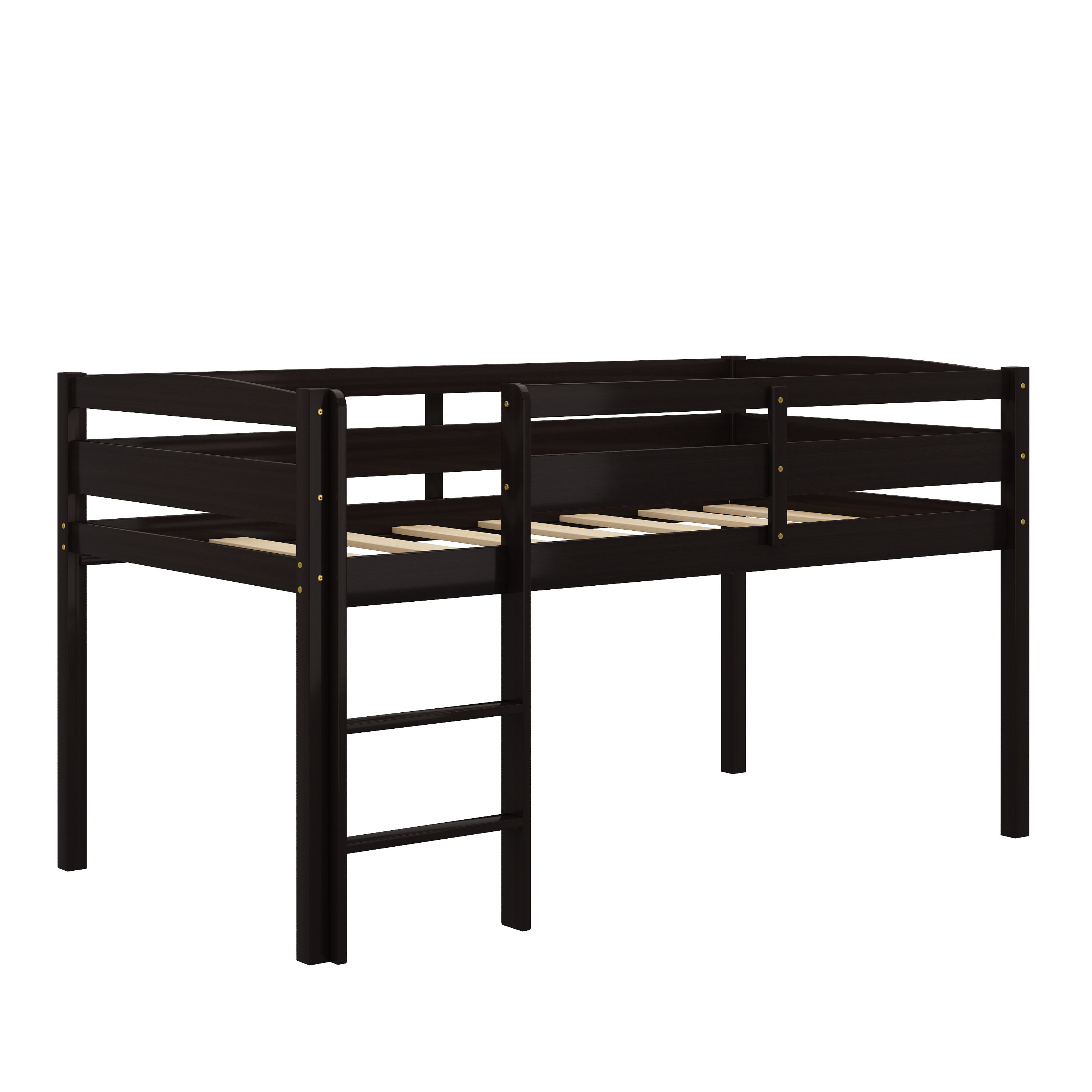 Harriet Bee Ermanna Twin Solid Wood Low Loft Loft Bed by Harriet Bee ...