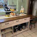 Kingstown Home Spadina Kitchen Island with Solid + Manufactured Wood ...