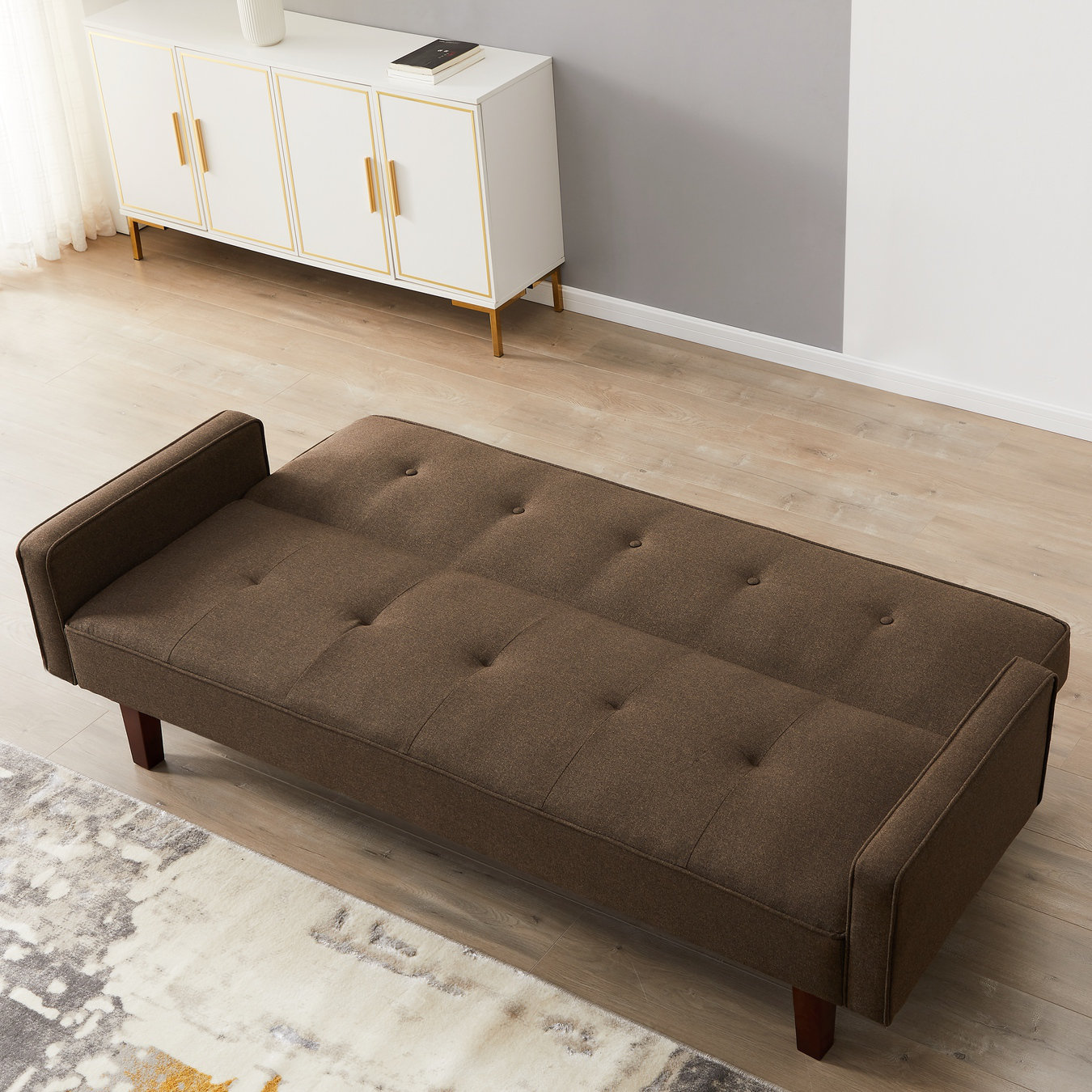 Latitude Run® Janath 75.02" Upholstered Sleeper Sofa - Wayfair Canada