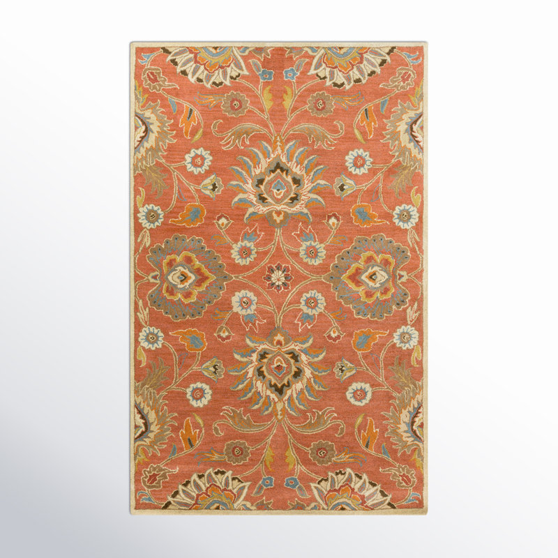 Birch Lane™ Arden Hand Tufted Wool Floral Indoor Rug & Reviews | Wayfair