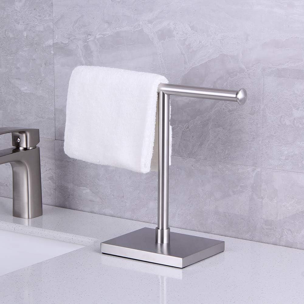 QIANXI Towel Rack Hand Towel Stand, Bathroom Towel Holder Stand SUS304 ...