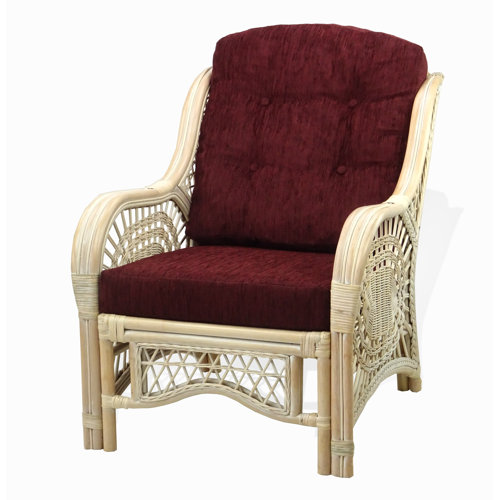 Bay Isle Home Zooey 2 Piece Malibu Living Chairs Natural Rattan Wicker ...
