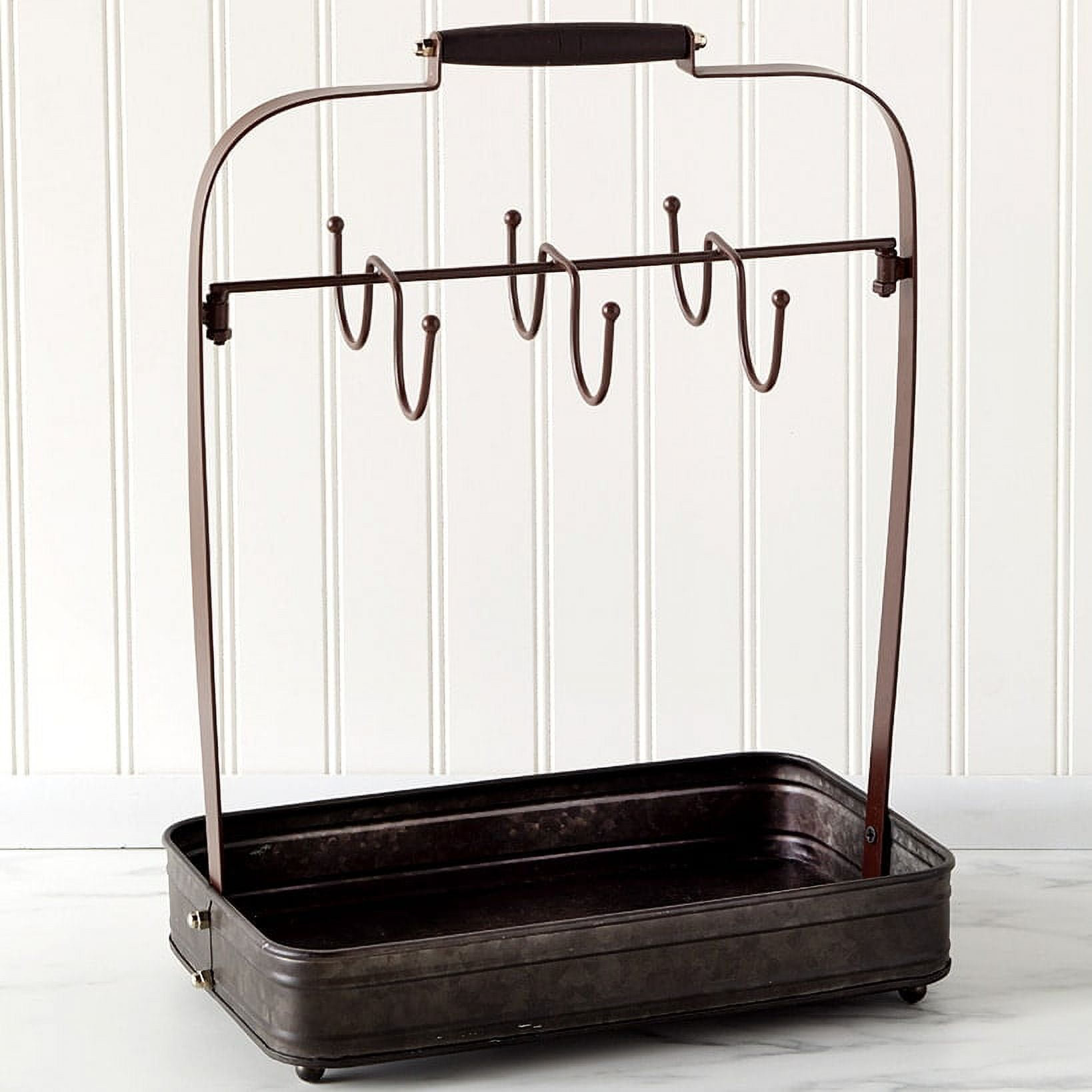 Williston Forge Farmhouse Coffee Mug Rack - Black | Wayfair