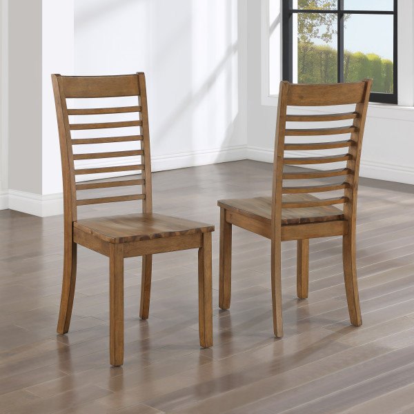 Winston Porter Oltmann Ladder Back Side Chair | Wayfair