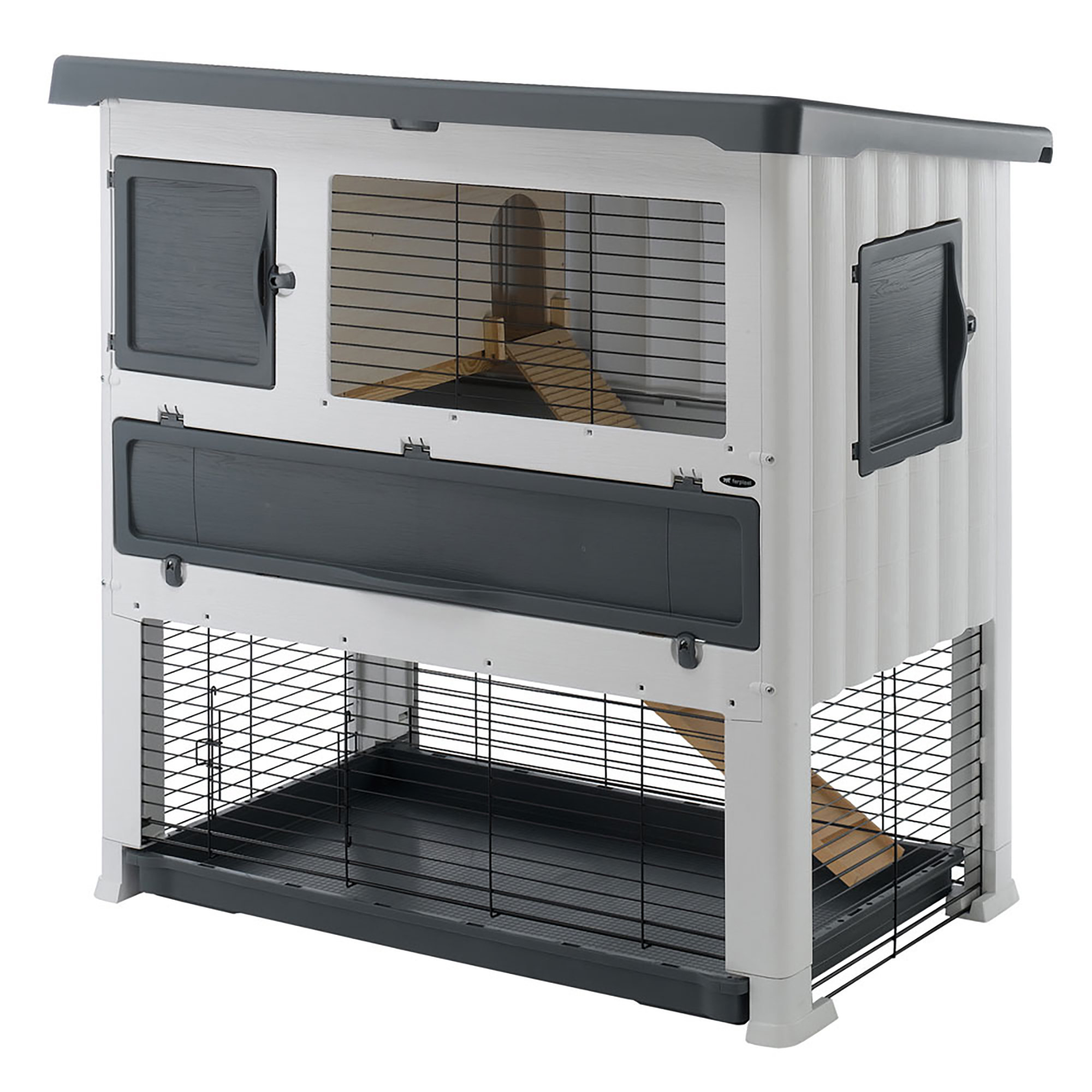 Midwest Homes For Pets Ferplast Grand Lodge Plus Rabbit Hutch | Wayfair