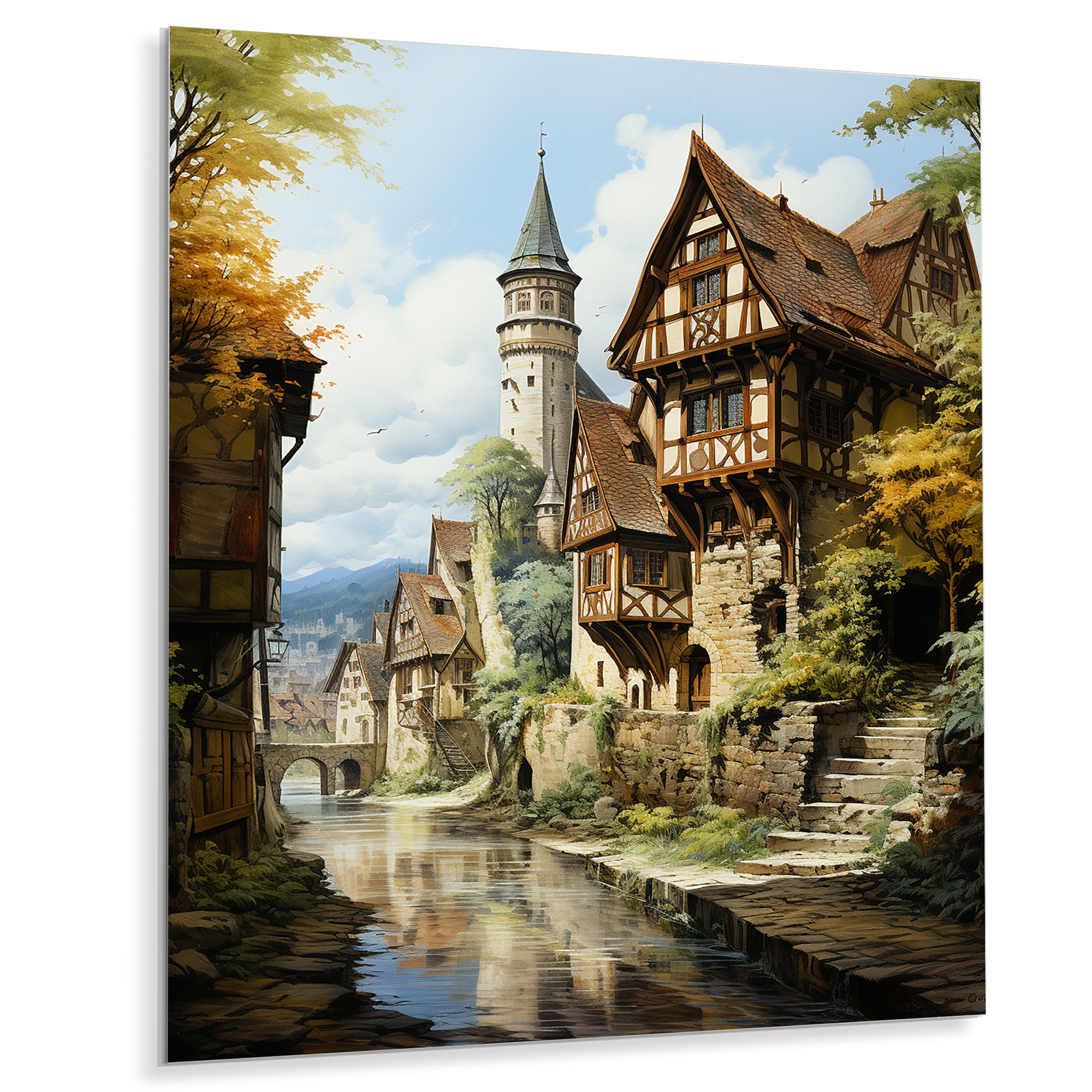 Winston Porter Germany Bavarian Charm - Cityscapes Metal Wall Art | Wayfair