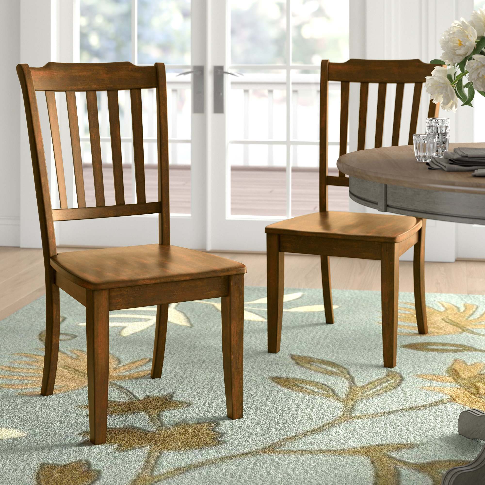 Three Posts™ Fortville Solid Wood Side Chair & Reviews | Wayfair