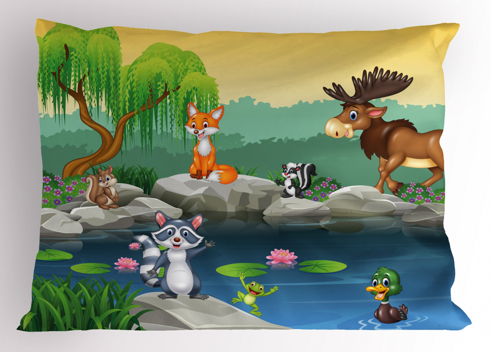 Ambesonne Nursery Cartoon Sham | Wayfair