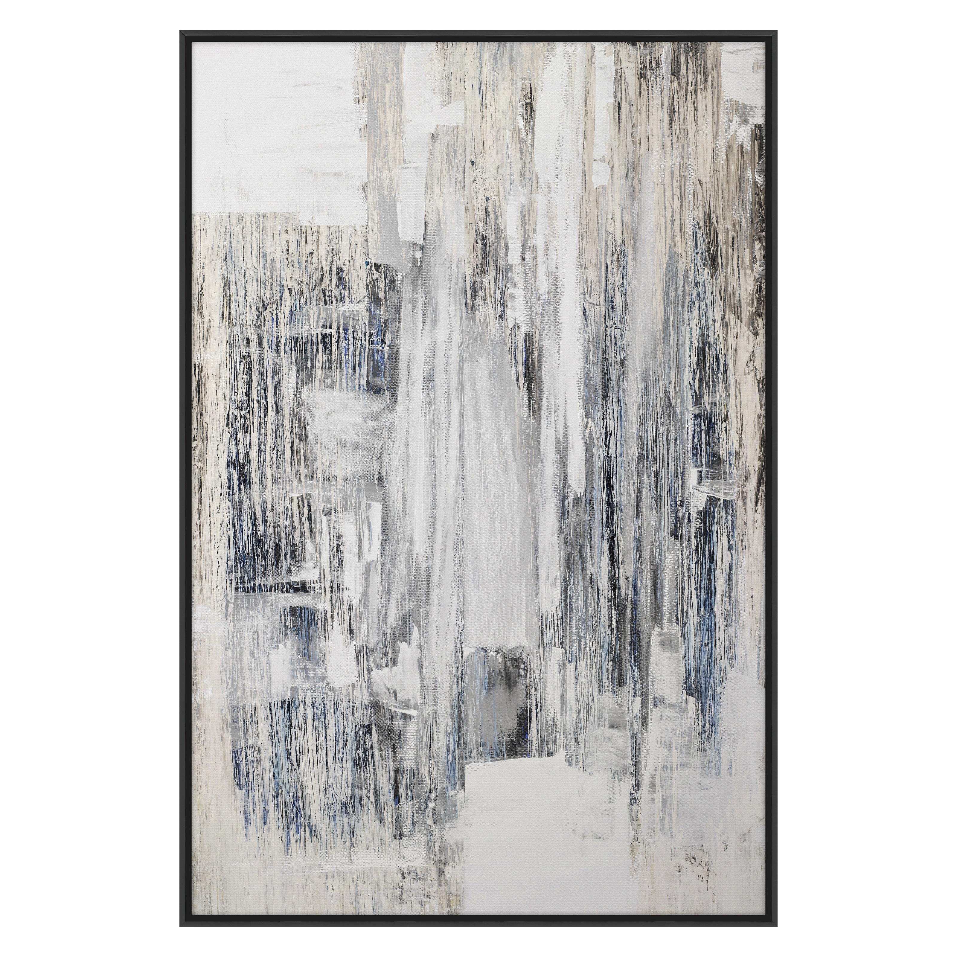 Grand Image Home Indigo Rain 1 by Lori Dubois - Floater Frame Print on ...