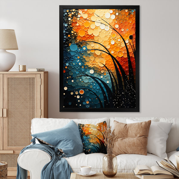 Red Barrel Studio® Colorful Tree Aerial Dance Pointillism Framed On ...