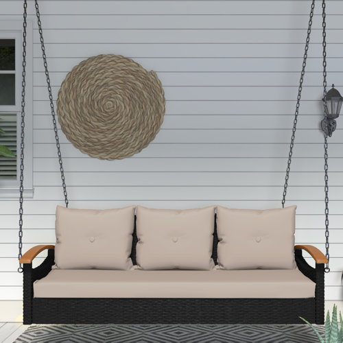 Three Person Porch Swings You'll Love | Wayfair