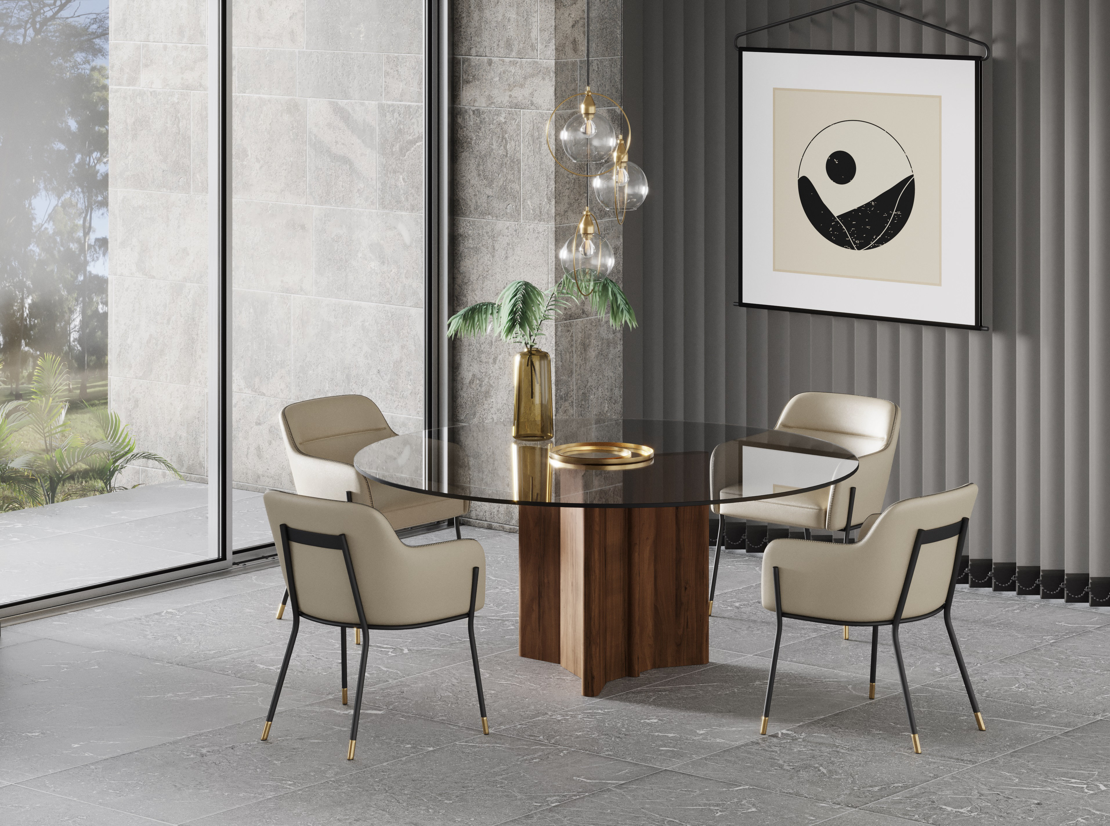 AllModern Bristin 4 - Person Dining Set | Wayfair