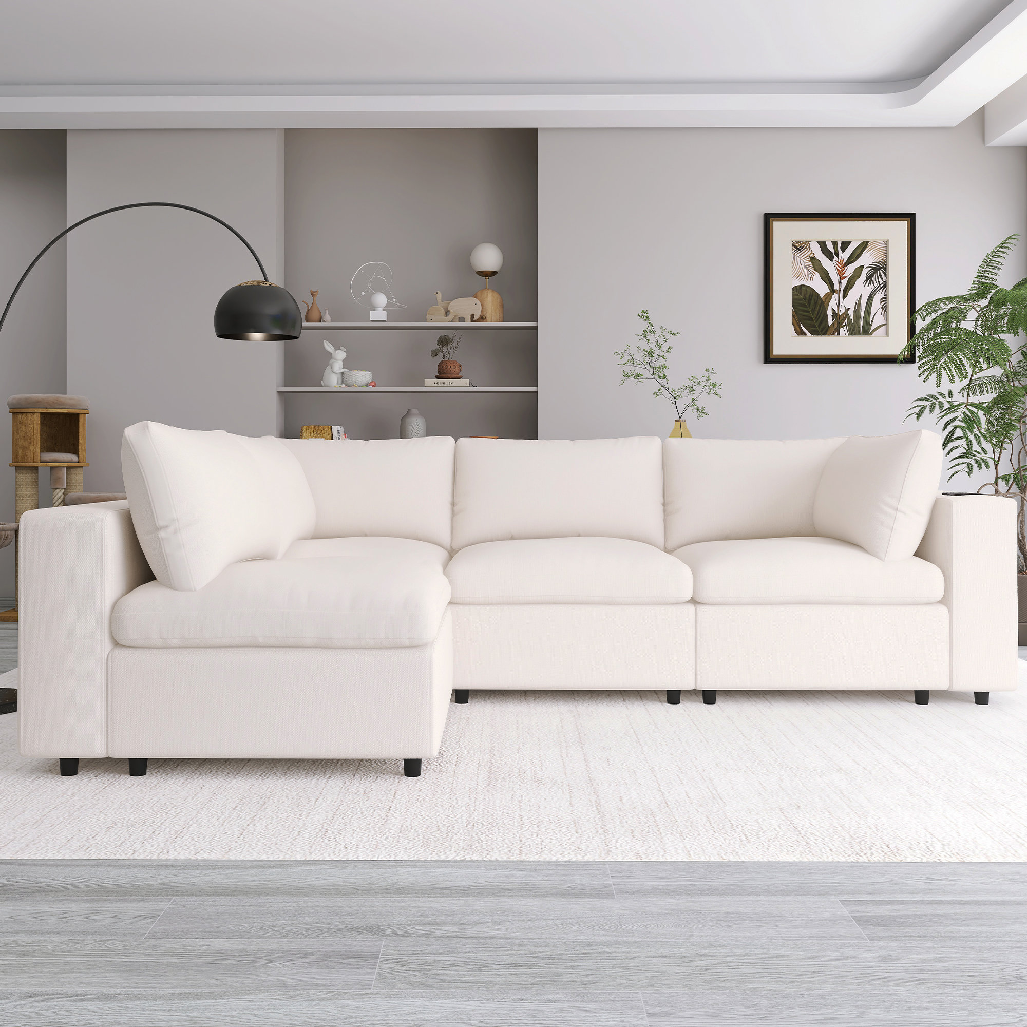 Latitude Run® Modular Sofa With With Built-In Bluetooth Speaker | Wayfair