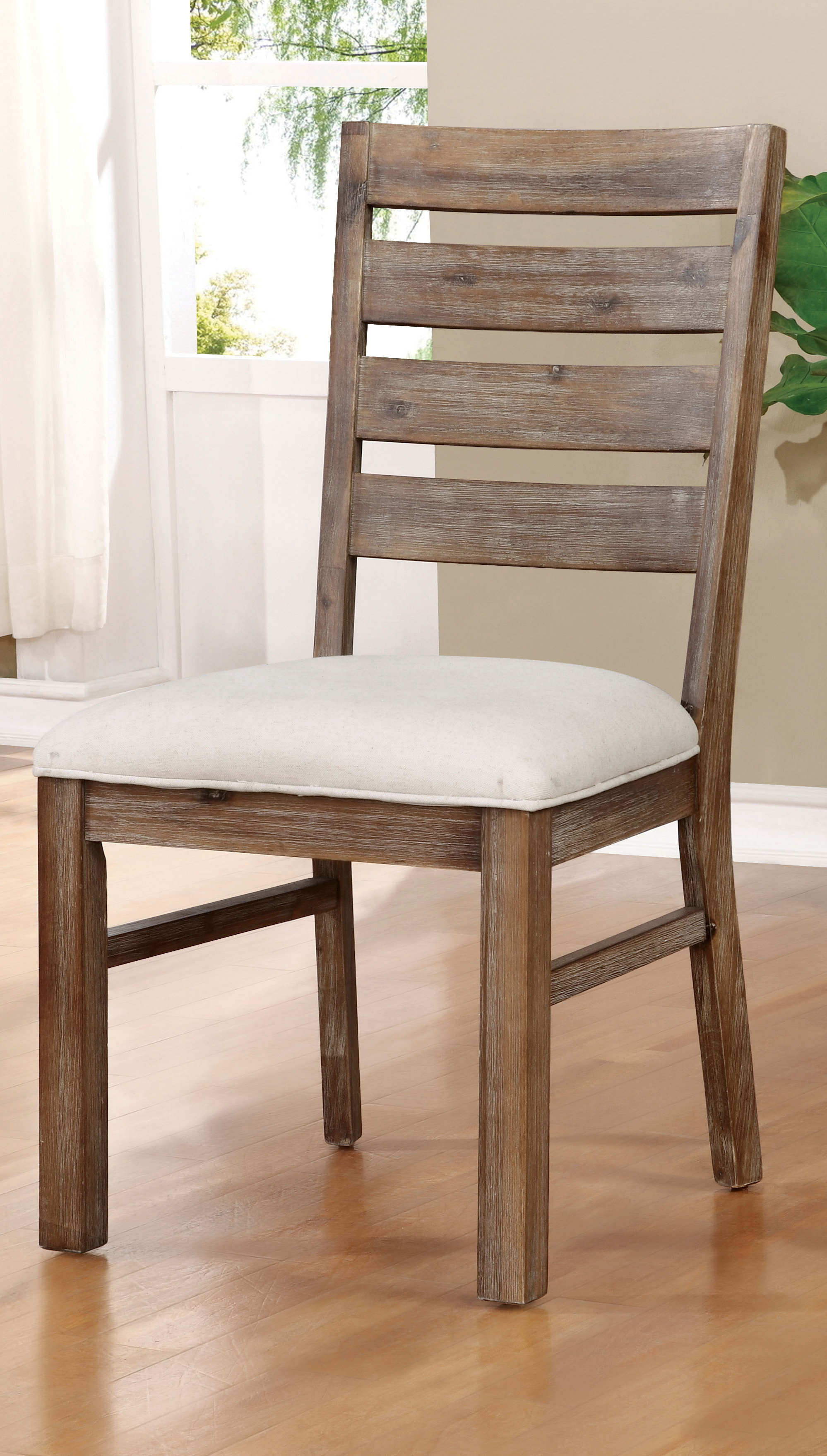 Laurel Foundry Modern Farmhouse® Drishya Upholstered Ladder Back Side ...