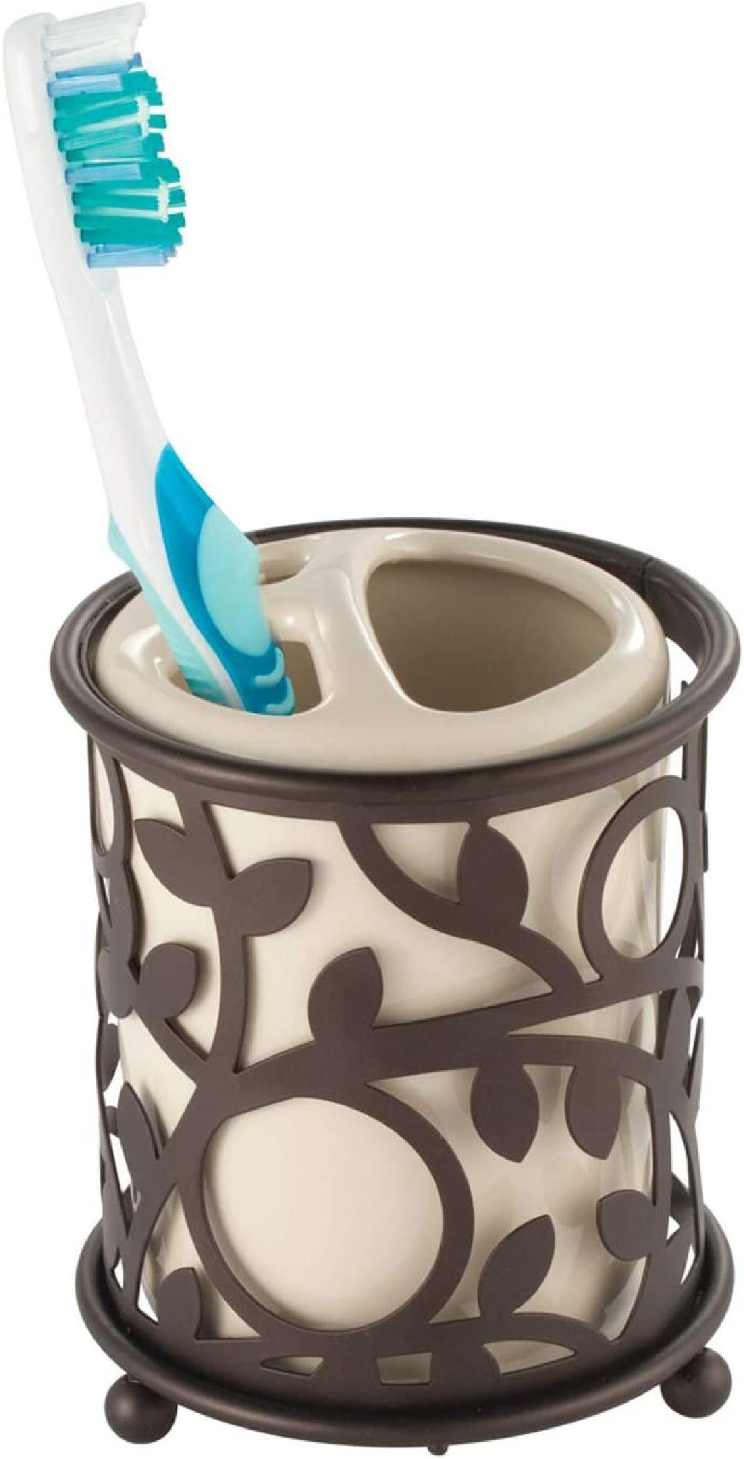 Winston Porter Franque Vine Ceramic Toothbrush Holder - Wayfair Canada