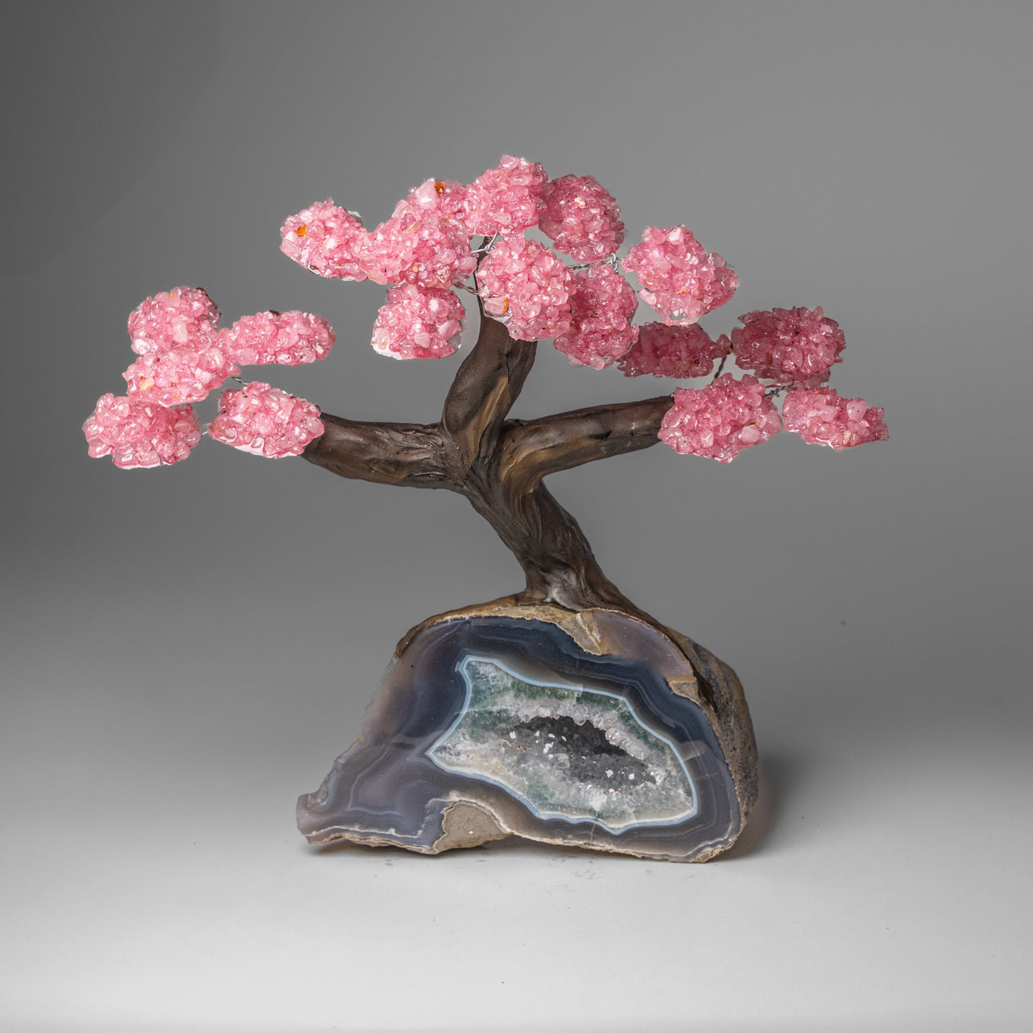 Astro Gallery of Gems Custom - Genuine Rose Quartz Clustered Gemstone ...