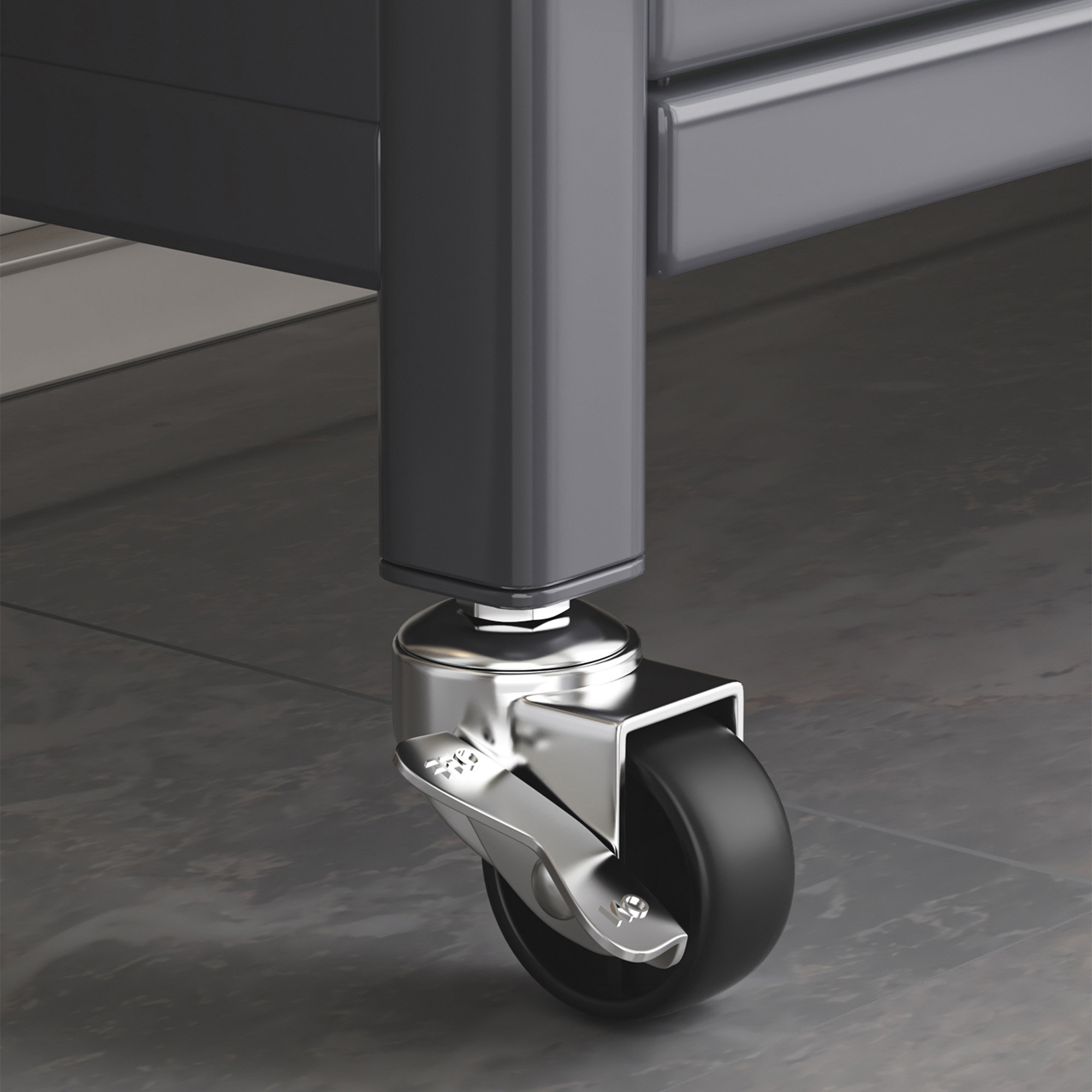 Latitude Run® Carbon steel Kitchen Storage Cabinets, Microwave Stand ...