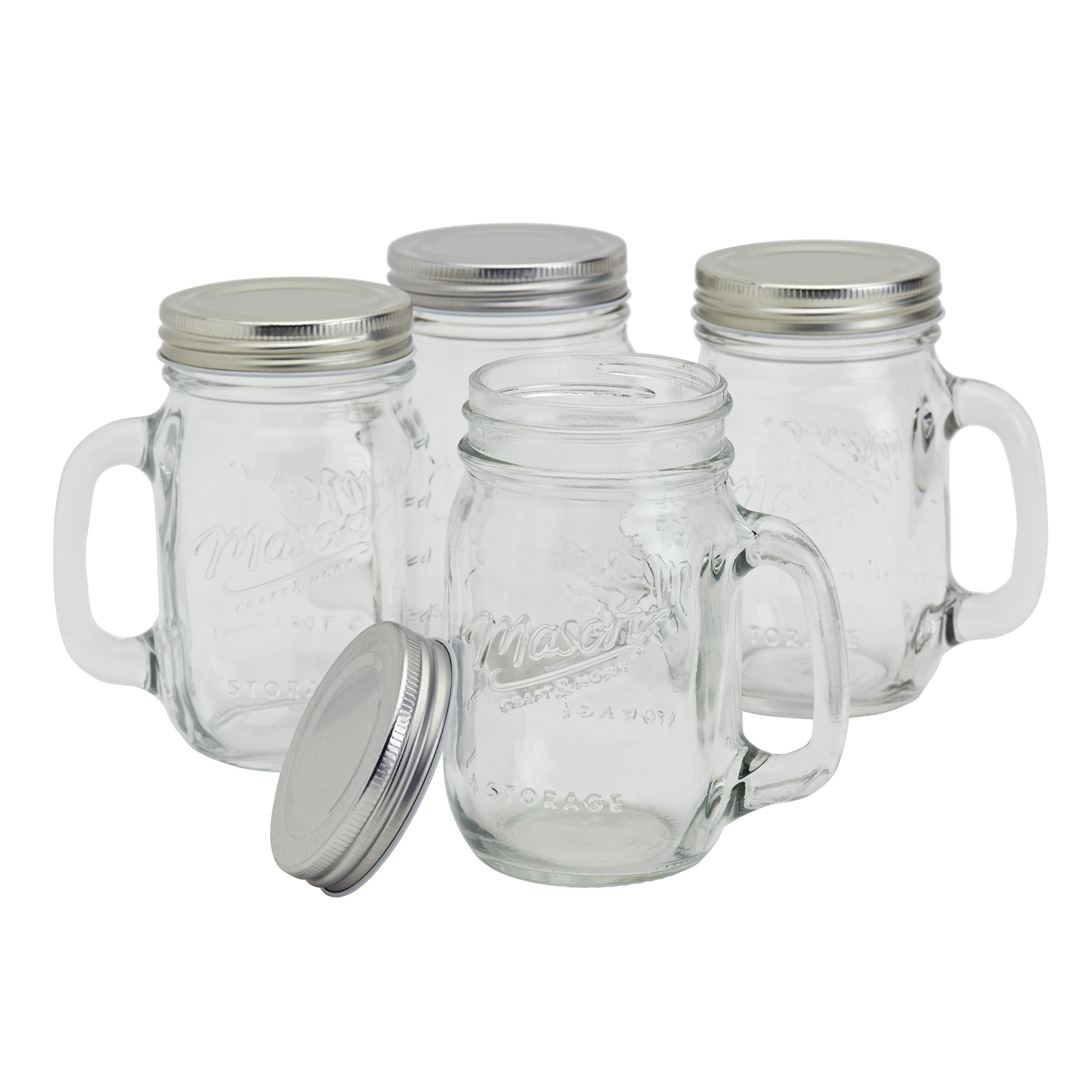 Mason Craft & More 8pc 16oz Mason Jars with Lids & Reviews | Wayfair