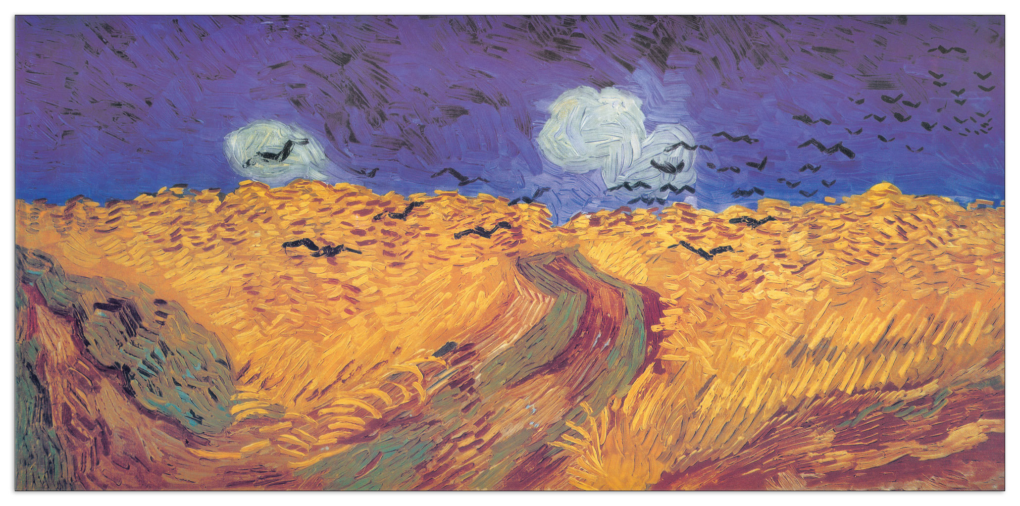 East Urban Home 'Weatfield with Crows' by Vincent Van Gogh Gogh Art ...