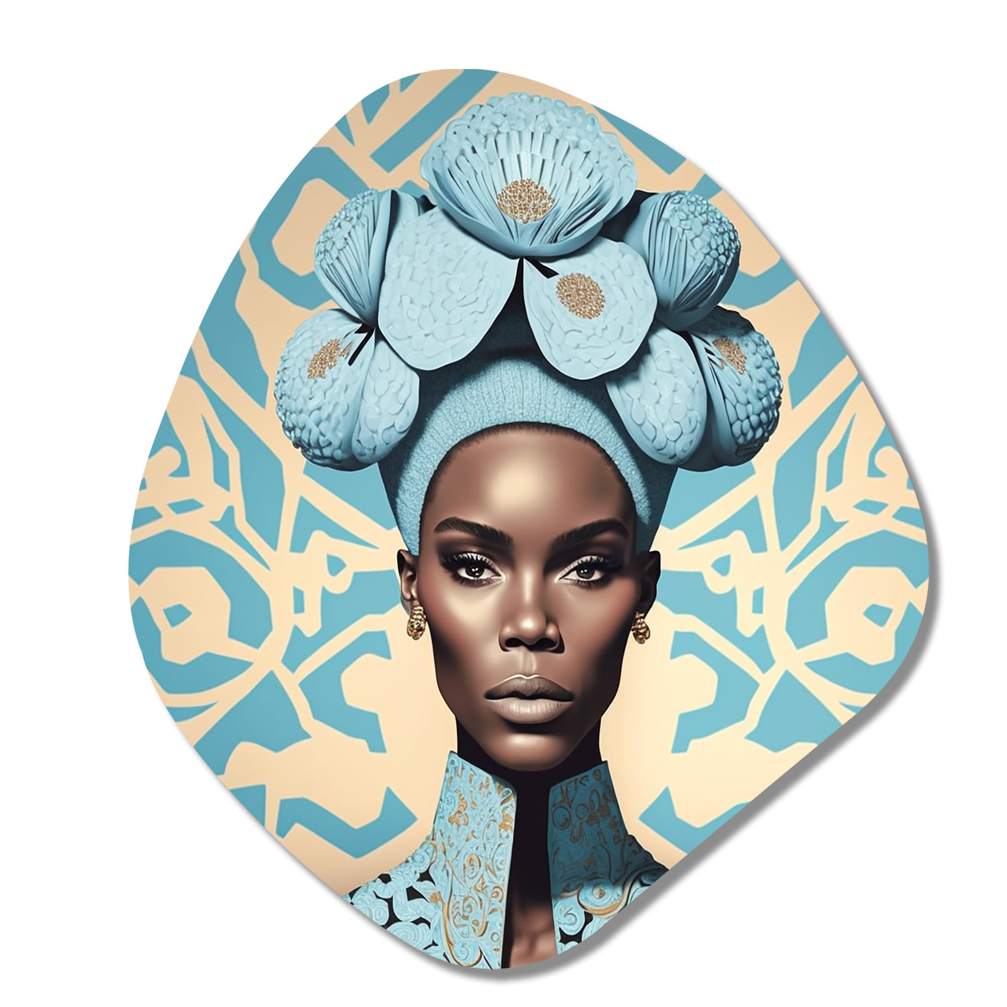 Design Art Retro Haute Couture African American Lady V - African ...