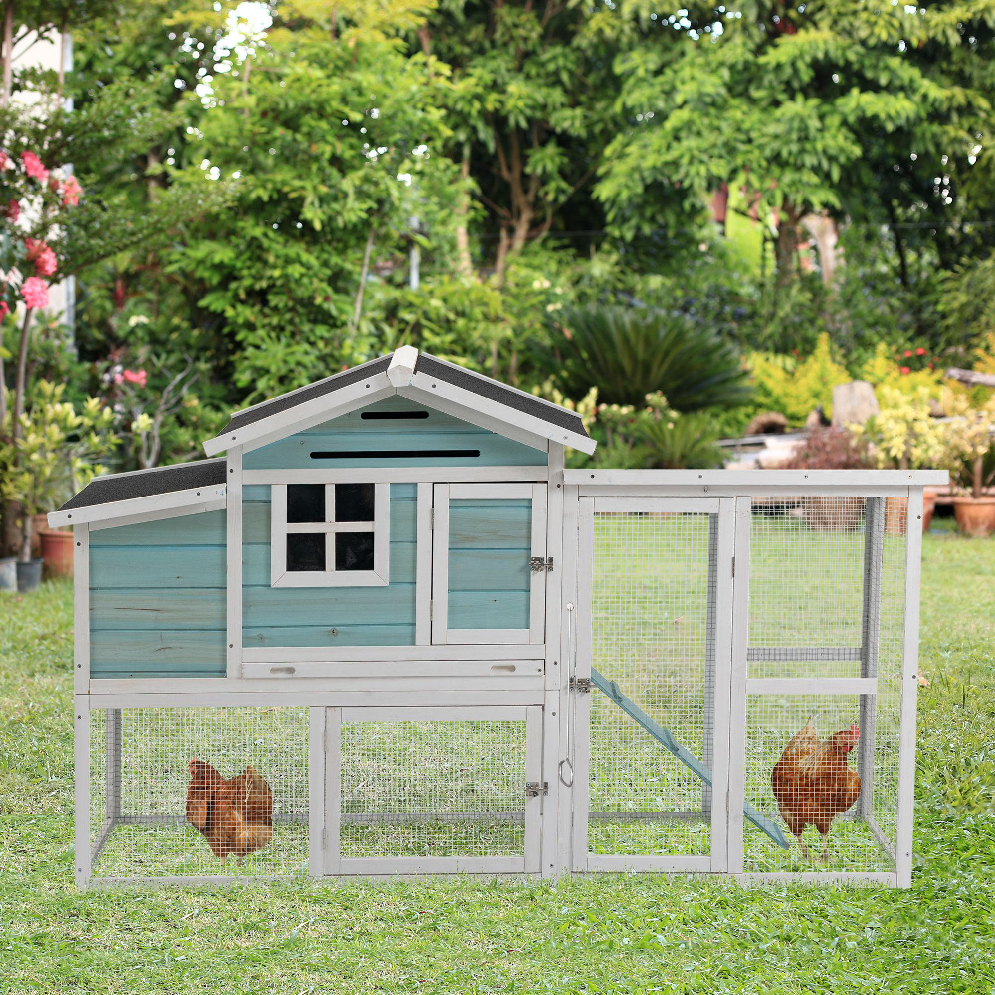 Tucker Murphy Pet™ Chicken Coop with Chicken Run & Reviews - Wayfair Canada