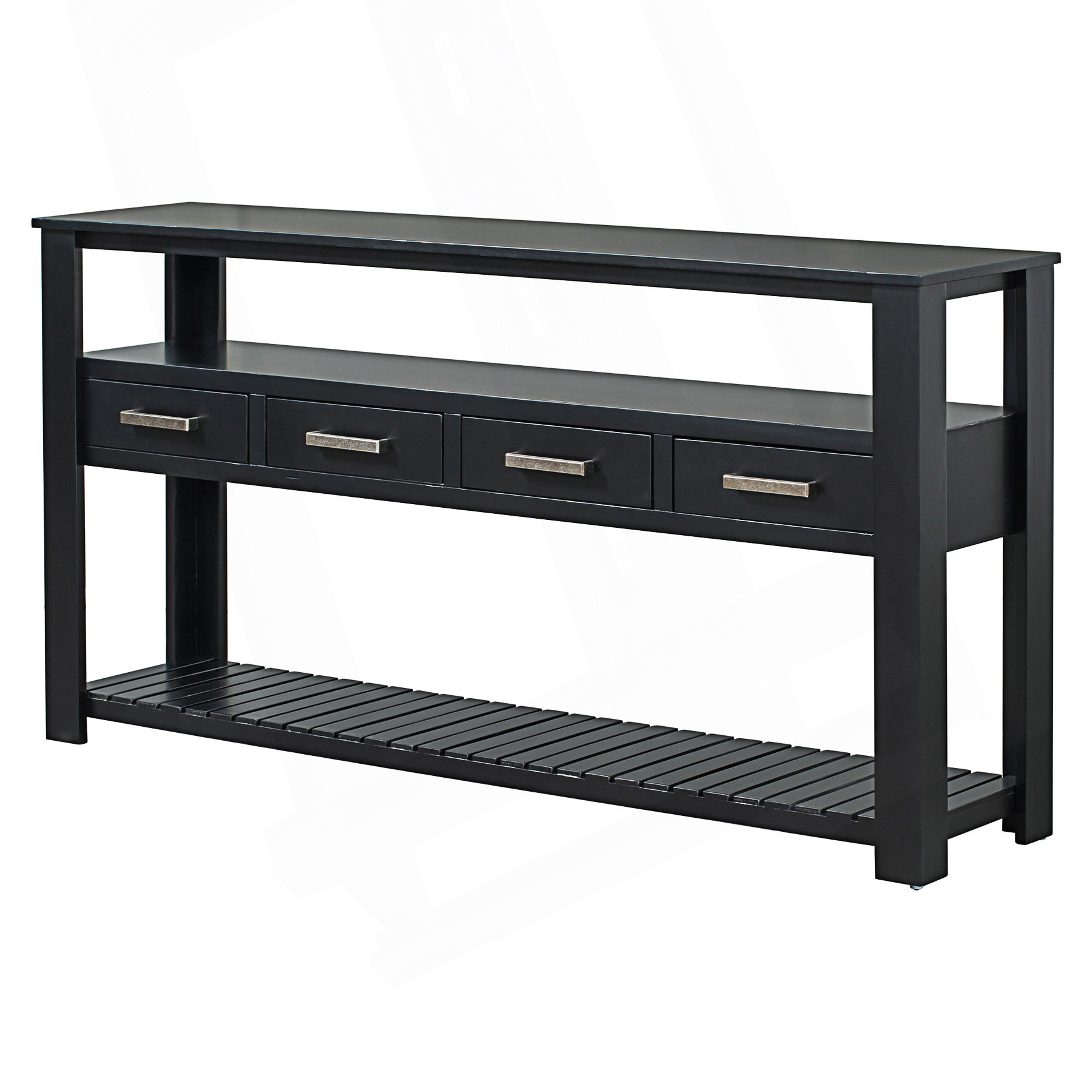 Red Barrel Studio® Modern Console Table, Sofa Table With 4 Drawers And ...