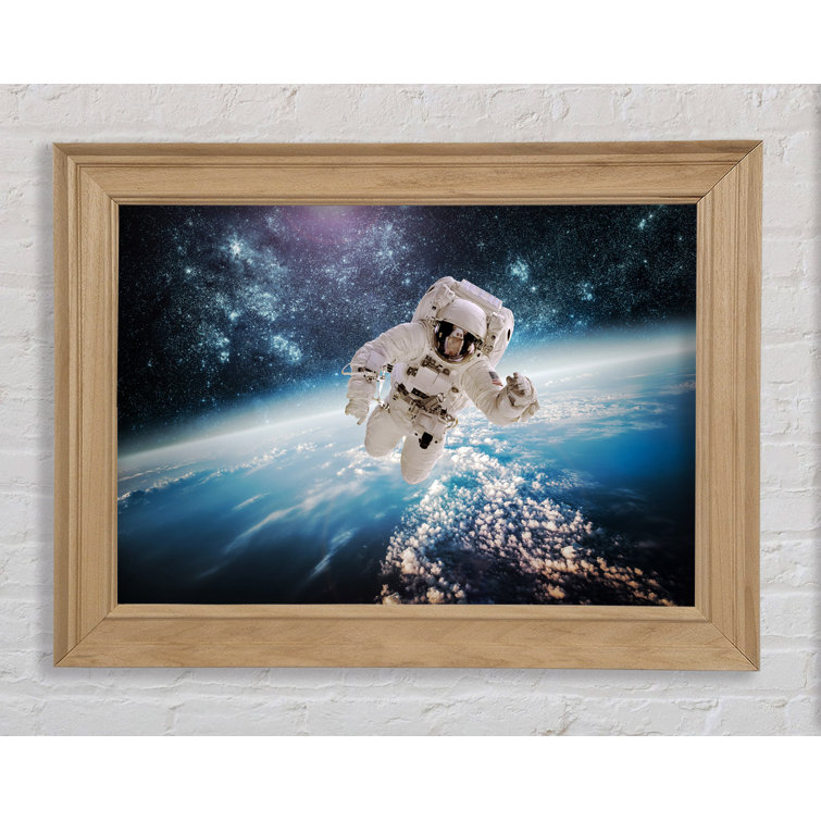 Bright Star Astronaut In Space - Single Picture Frame Art Prints ...