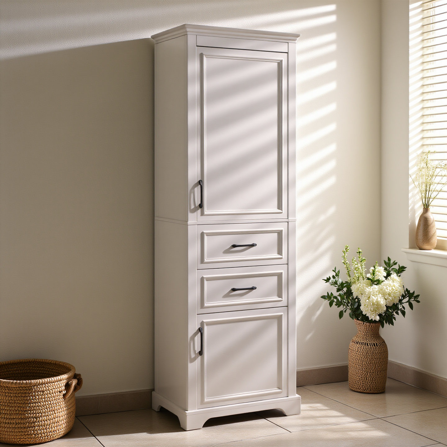Latitude Run® 71-inch Tall Freestanding Bathroom Vanity With Damping ...