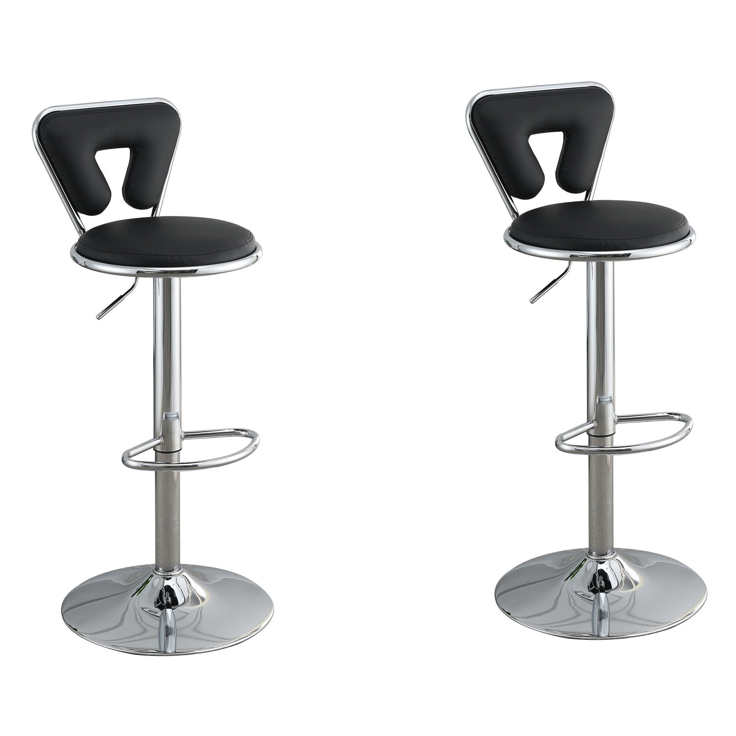 Wrought Studio™ Anrea Swivel Adjustable Height Bar Stool | Wayfair