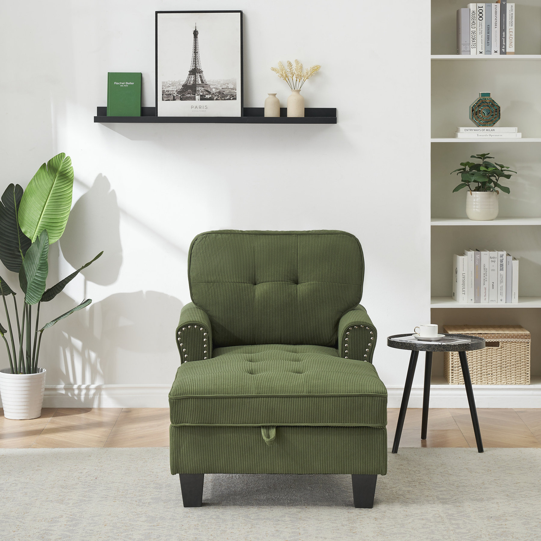 Winston Porter Chaise Lounge Indoor Sleeper Sofa Bed Chair Upholstered ...