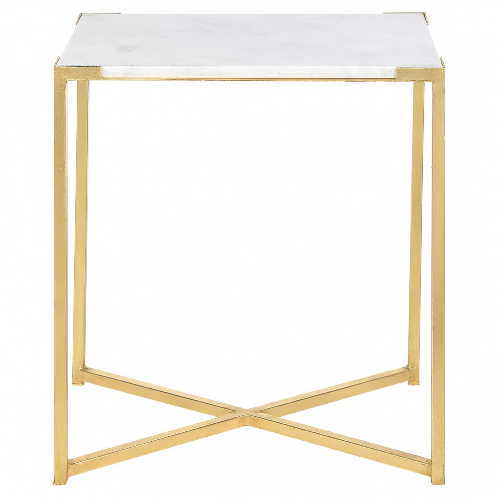 ellahome Amelia Stone Cross Legs End Table - Wayfair Canada