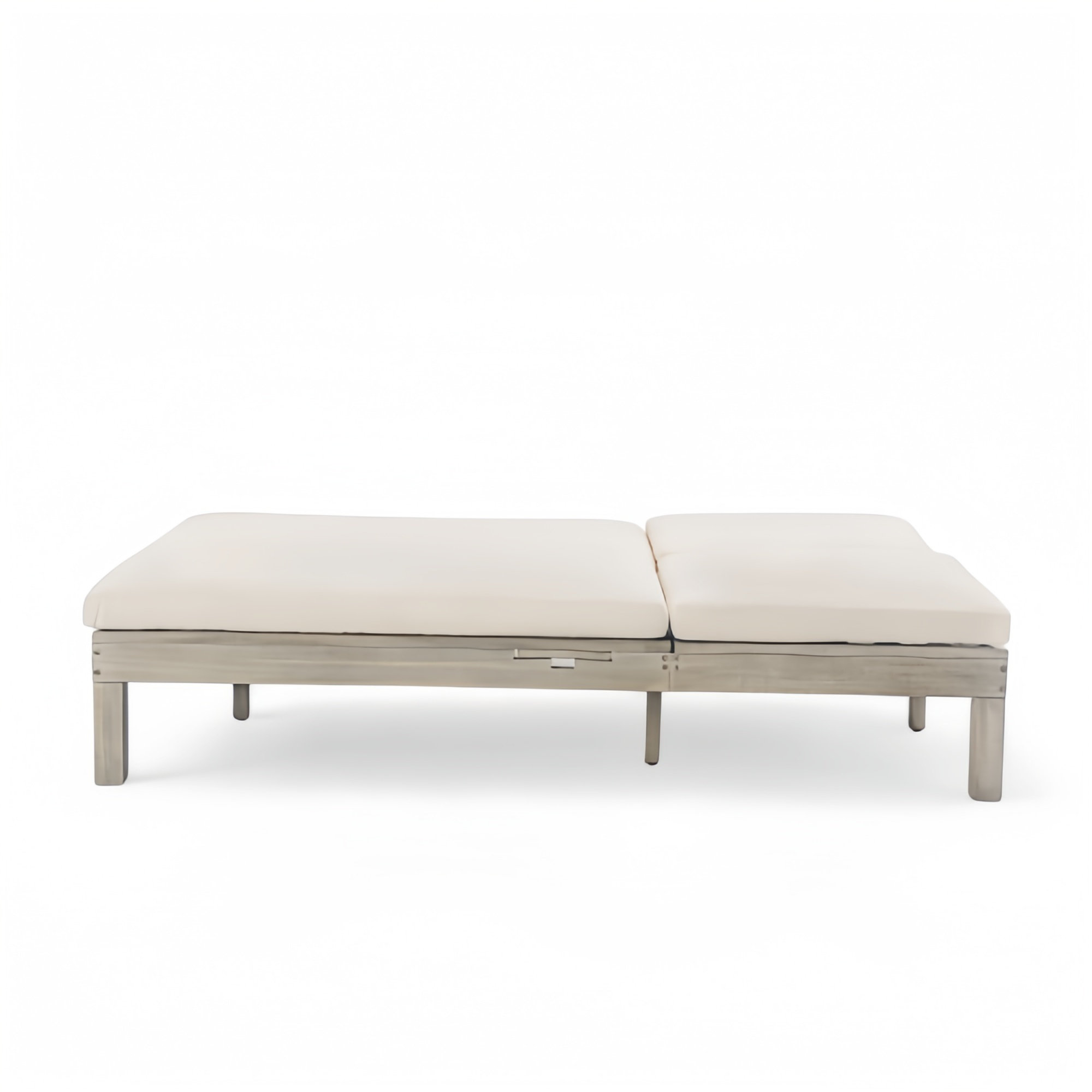 Hokku Designs 5-Position Adjustable Backrest Double Chaise Lounge ...