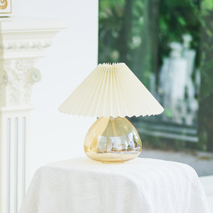 Beachcrest Home Carmella Glass Desk Lamp & Reviews | Wayfair