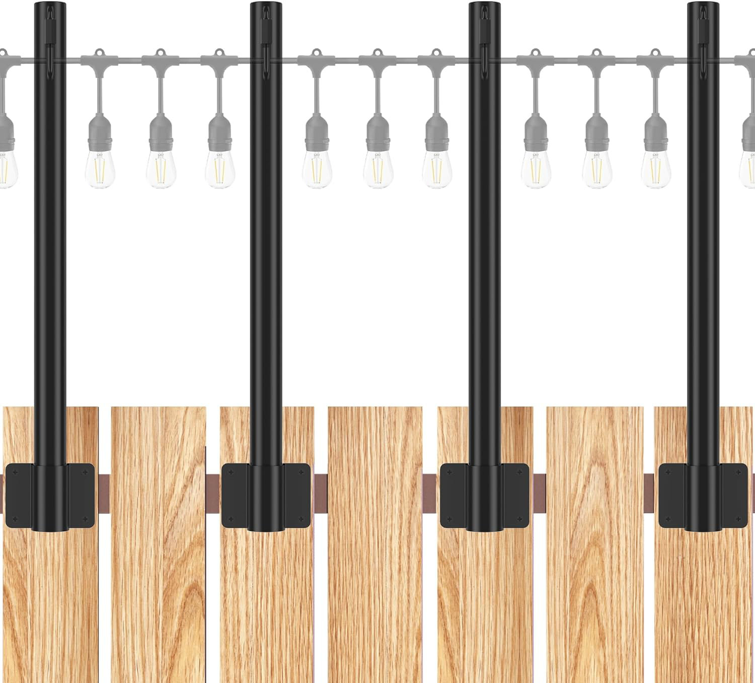 Suchtale String Light Poles, Outdoor Post - Wayfair Canada