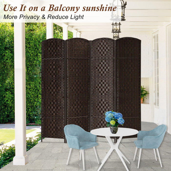 Union Rustic Elmina 6 Ft Folding Room Divider Privacy Screen Home Decor ...