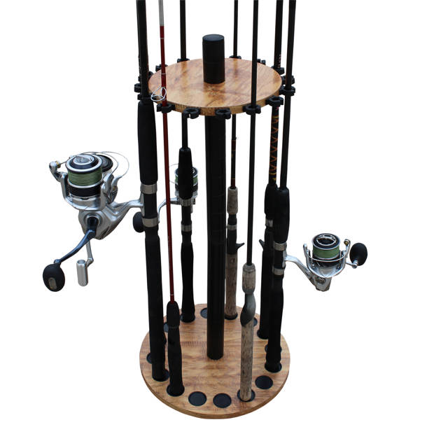Rush Creek Manufactured Wood Freestanding Fishing Rack & Reviews | Wayfair
